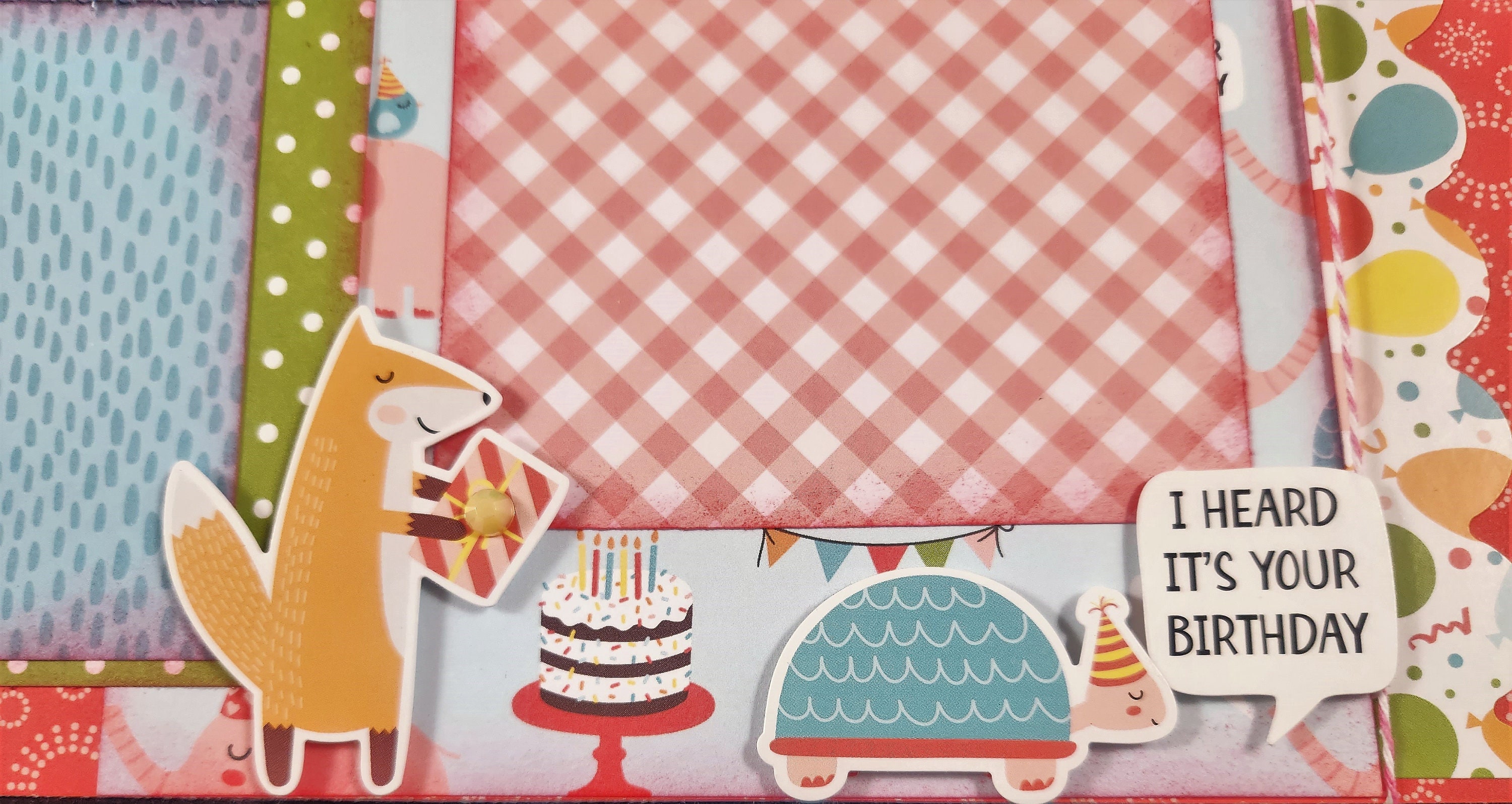 12X12 Birthday Scrapbook Page Kit, Premade Birthday Scrapbook, 12X12 ...