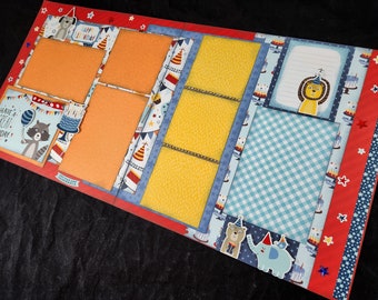 12X12 Birthday Scrapbook Page Kit, Premade Birthday Scrapbook, 12X12 ...