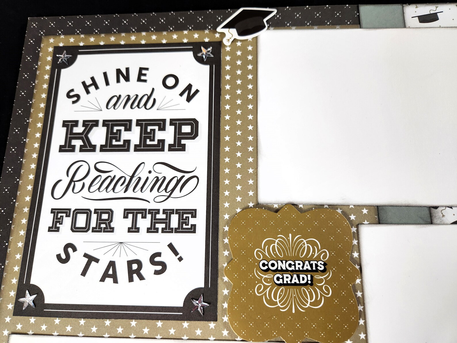 12X12 Graduation Scrapbook Page, Graduation Premade Scrapbook Page ...