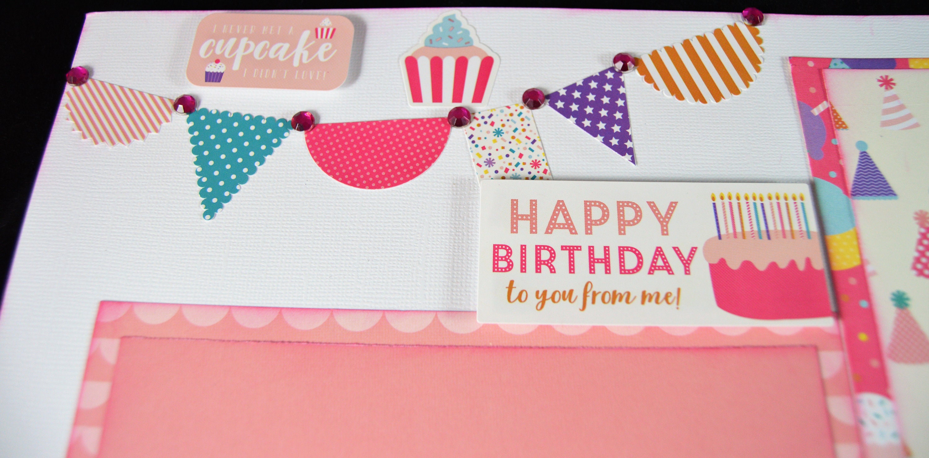12X12 Birthday Scrapbook Page Kit, Premade Birthday Scrapbook, 12X12 ...
