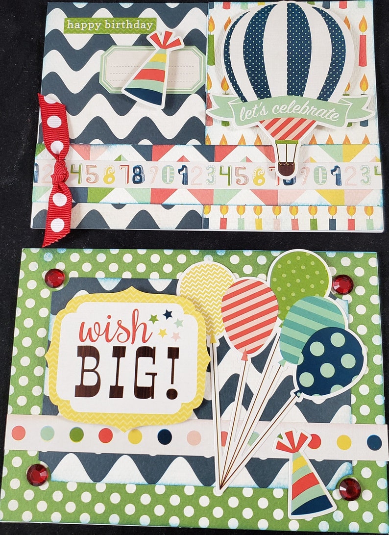 Happy Birthday Card Kit Premade Birthday Cards Handmade Card - Etsy