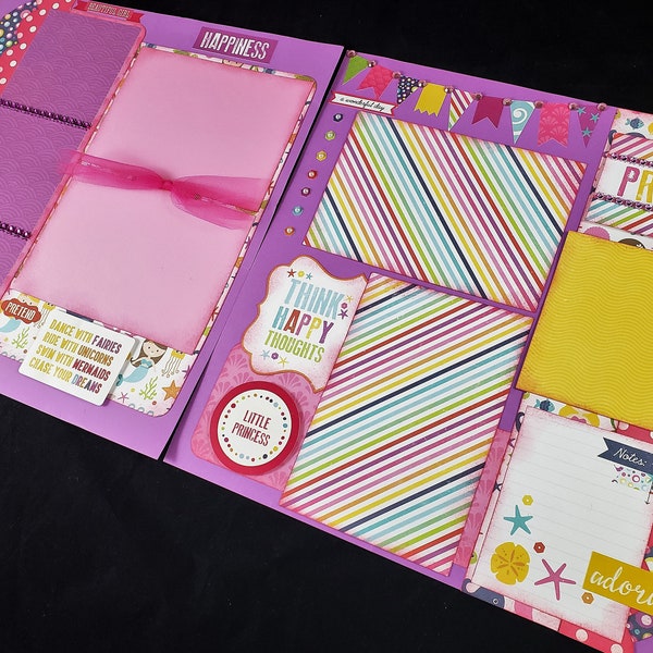 Girl Scrapbook Pages - Etsy