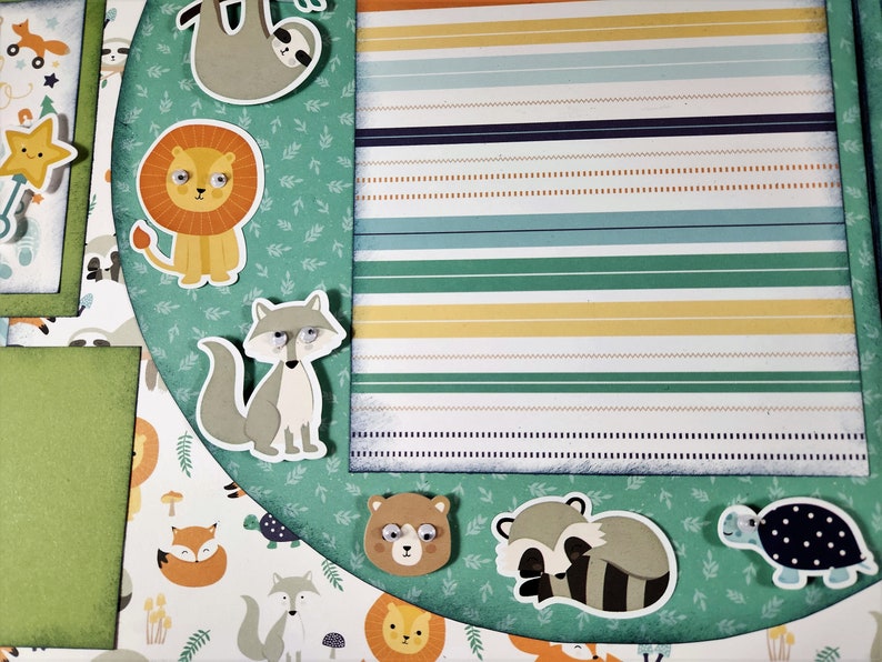 12X12 Baby Boy Scrapbook Page Kit Baby Boy Premade Scrapbook - Etsy