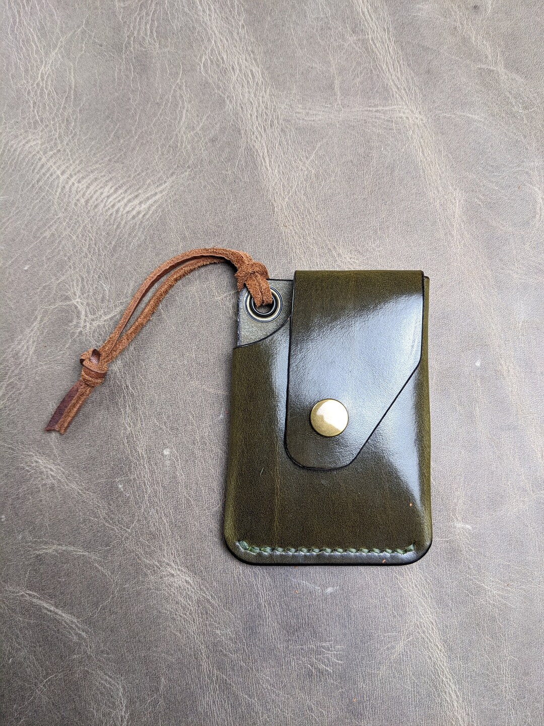 Hiker Wallet - Olive - Leather Wallet - Mens - Handcrafted 100% ...