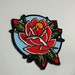 Iron-on Embroidered Rose Patch - Etsy