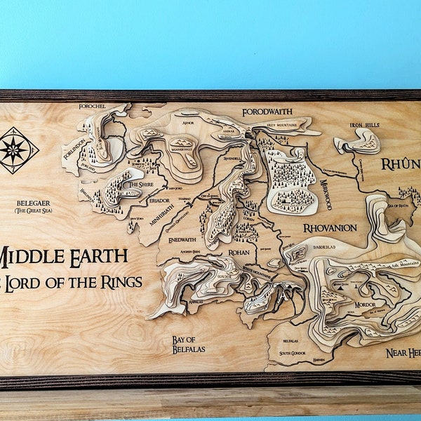 Topographical Map - Etsy