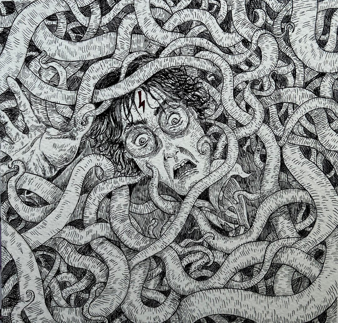 Harry Potter Devils Snare Illustration Art Print - Etsy