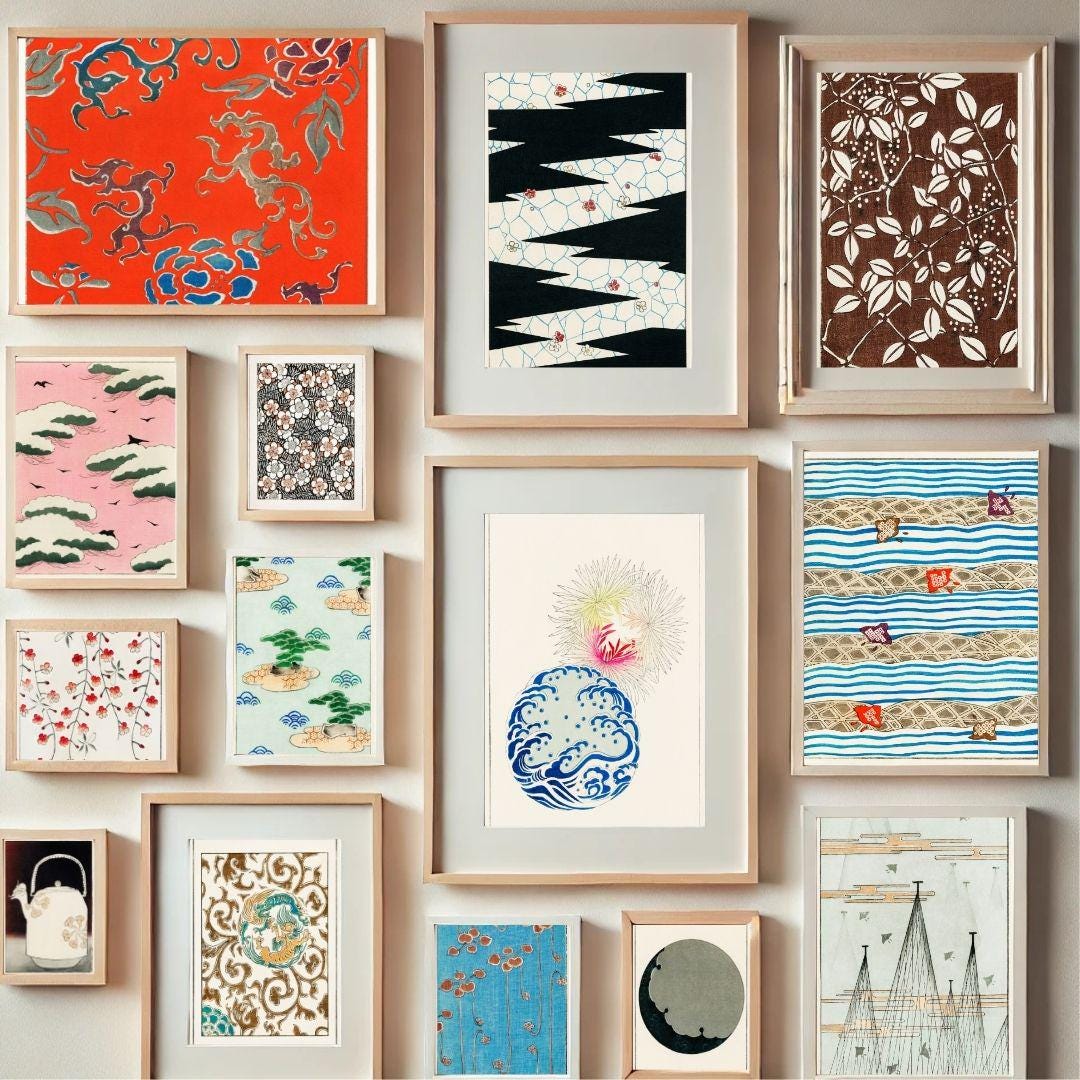 Vintage Japanese Magazine Print Set of 40, Printable Wall Art, Retro ...