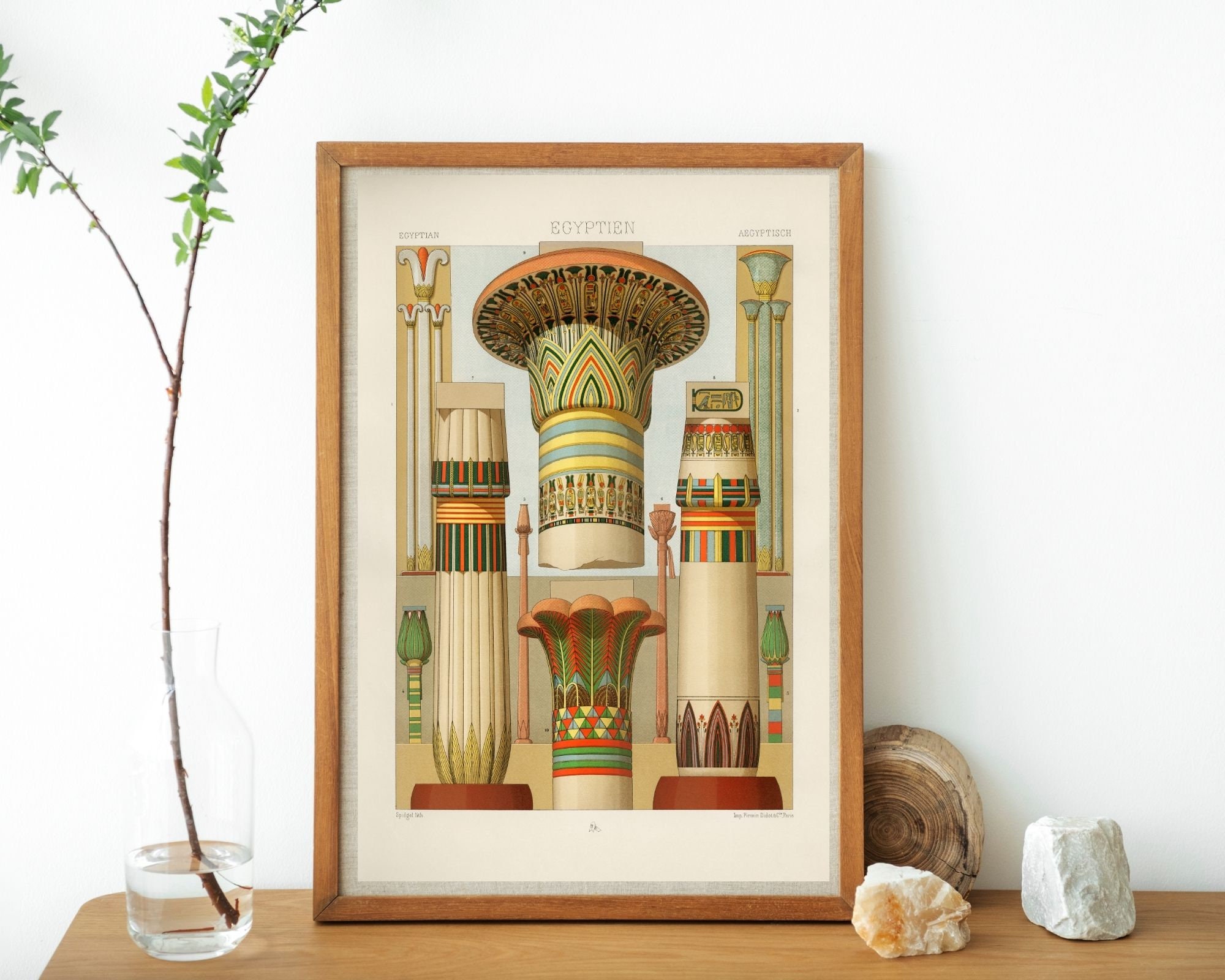Ancient Egyptian Wall Art Set of 5, Ancient Egypt Prints, Hieroglyphic ...