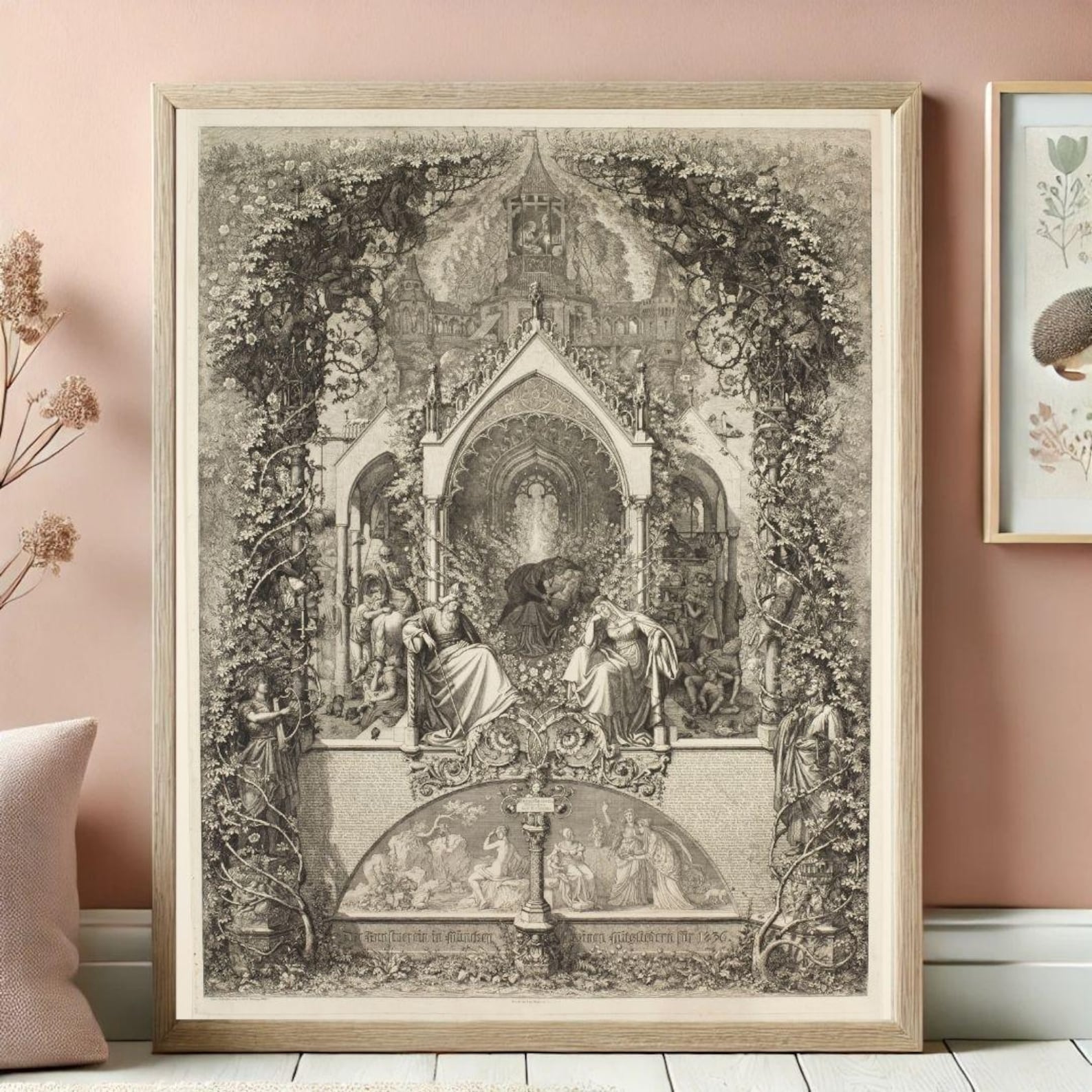Sleeping Beauty Wall Art Print, Little Briar Rose Print Wall Decor ...
