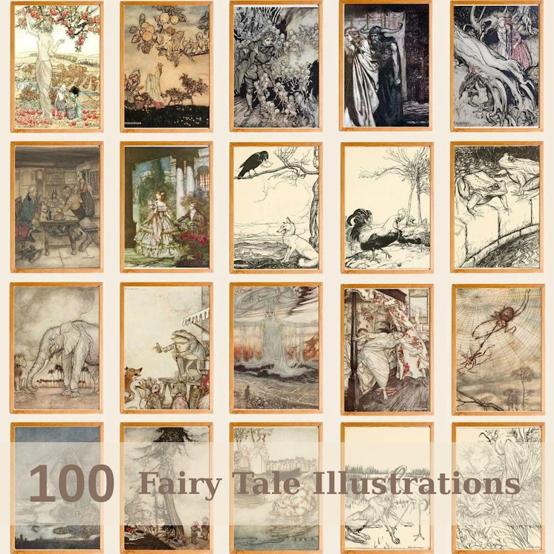 Antique Fairytale Poster - Etsy UK