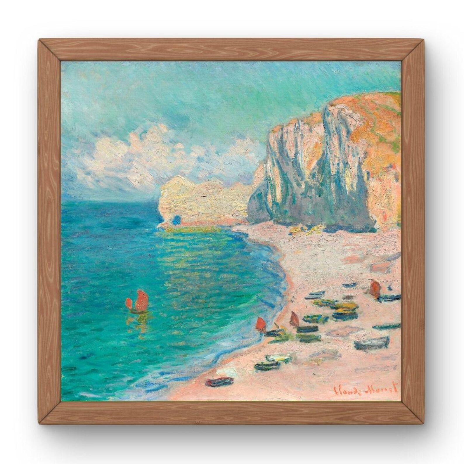Claude Monet Square Wall Art Print Set of 9, Impressionist Wall Print ...