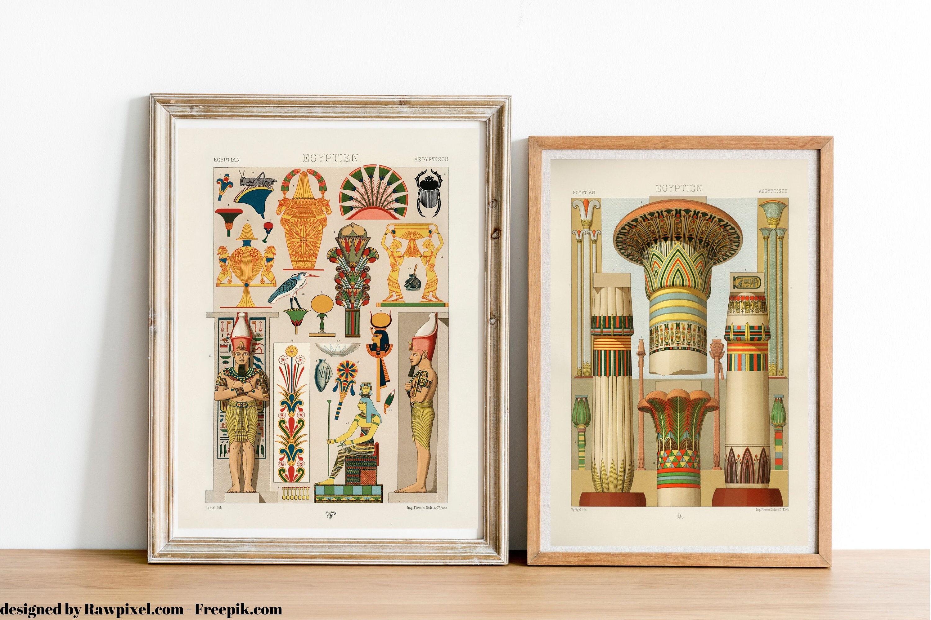 Ancient Egyptian Wall Art Set of 5 Ancient Egypt Prints - Etsy