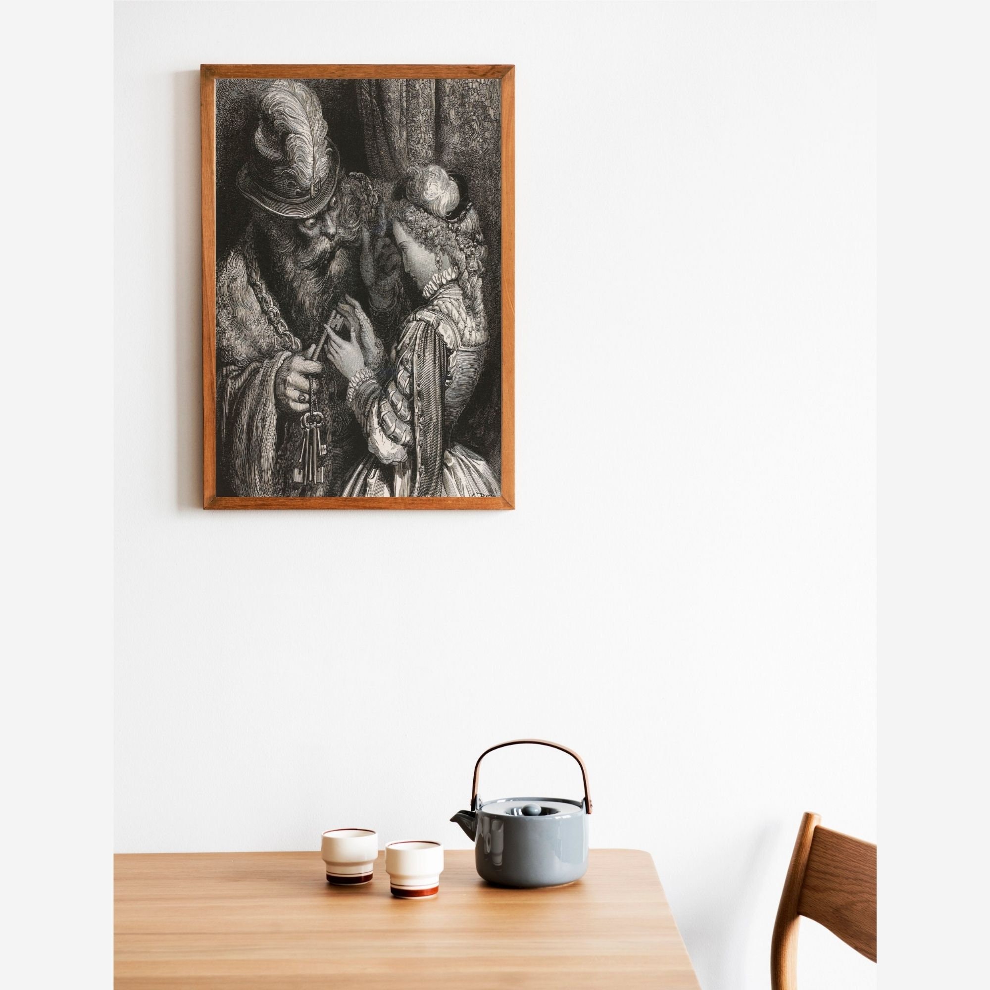 Gustave Doré Bluebeard Illustration Wall Art, Fairy Tale Prints ...