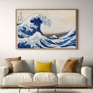 The Great Wave off Kanagawa Printable – Japanese Woodblock Art Print ...
