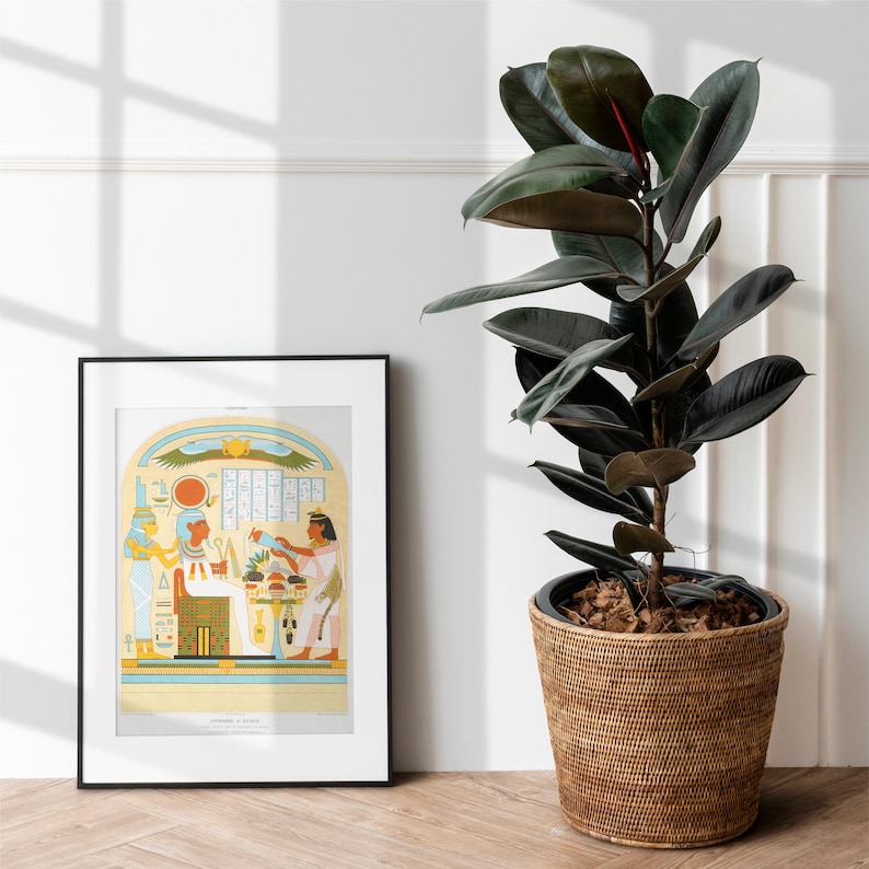 Ancient Egyptian Wall Art, Papyrus Style Print, Hieroglyphic Poster ...