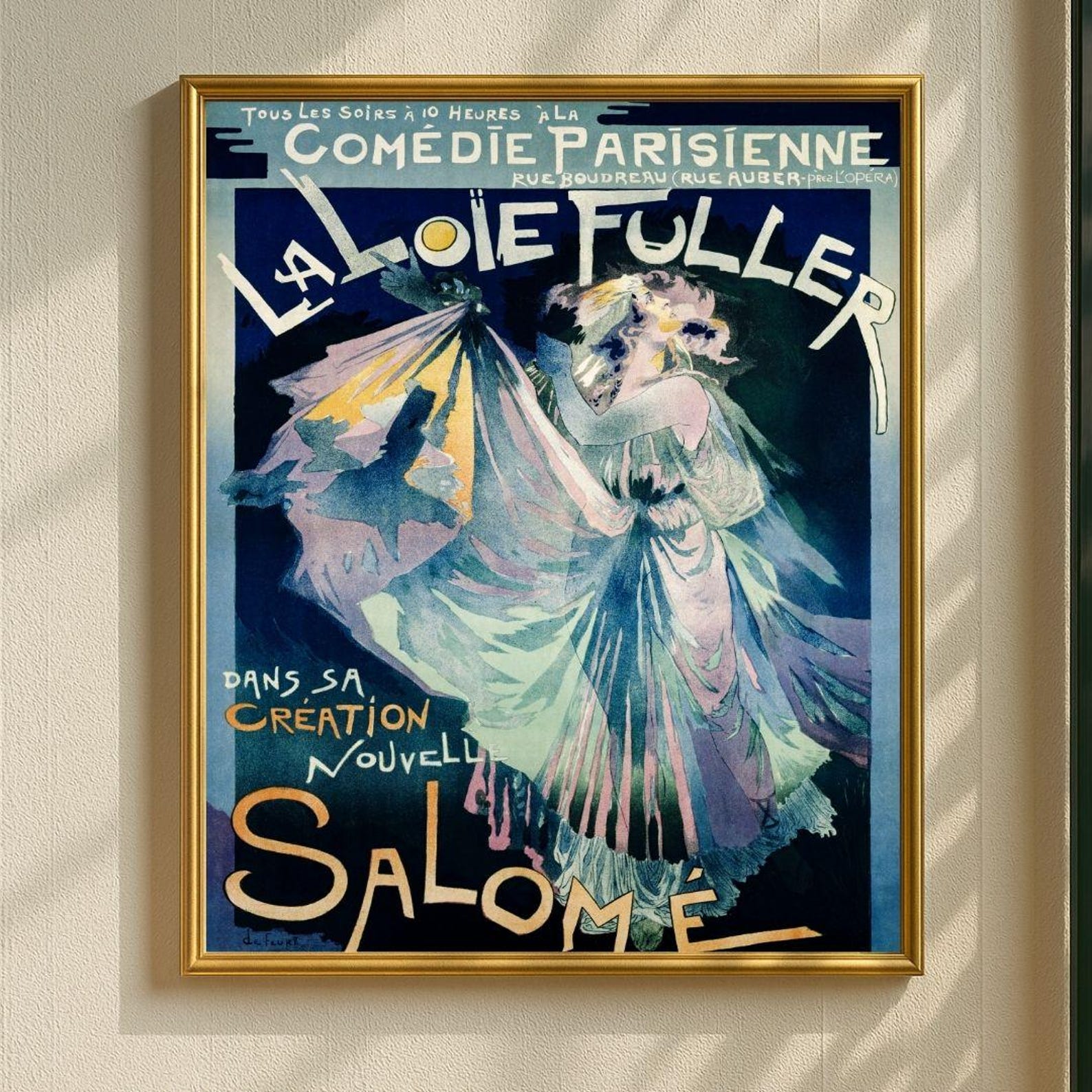 Vintage French Posters, Paris Wall Art Set of 9, Retro Gallery Prints ...
