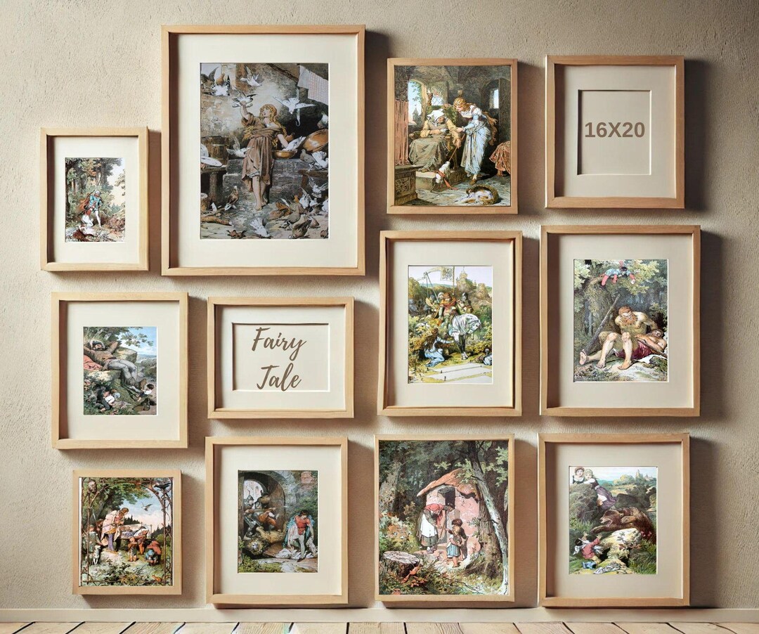 Vintage Alexander Zick Fairy Tale Illustrations Set of 10 Wall Art ...