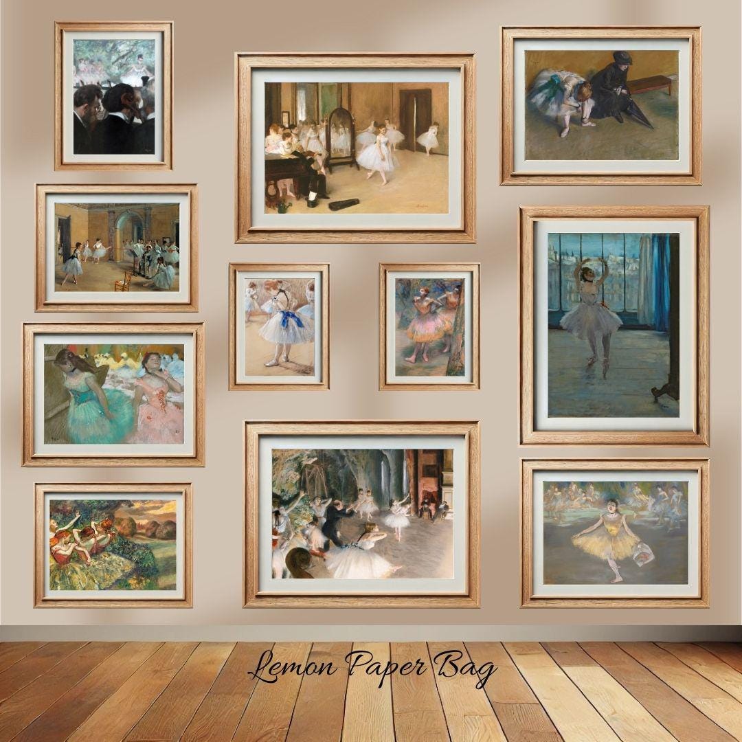 Edgar Degas Wall Art Set of 11, Impressionist Wall Decor, Digital ...
