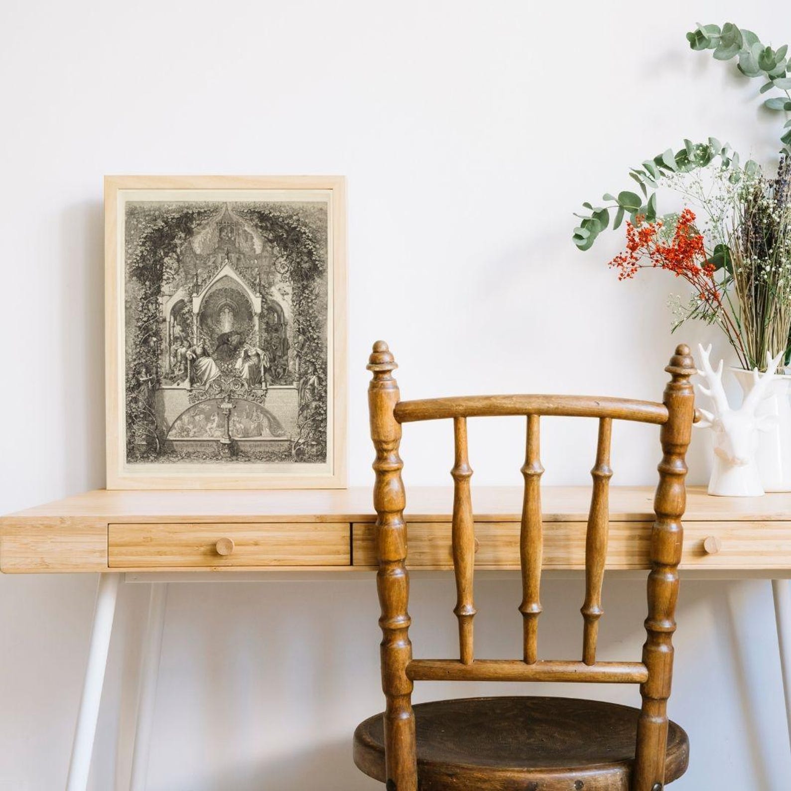 Sleeping Beauty Wall Art Print, Little Briar Rose Print Wall Decor ...