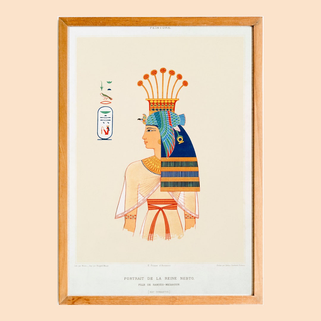 Ancient Egyptian Wall Art, Queen Nebto nebet, Digital Download - Etsy