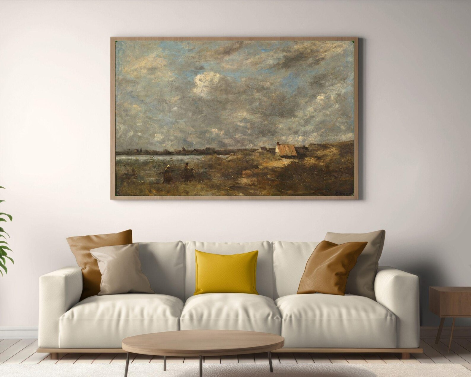 Stormy Weather Landscape Wall Art Print, Printable Scenery Painting ...