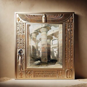 Karnak Temple Wall Art Print, Ancient Egyptian Printable Poster ...