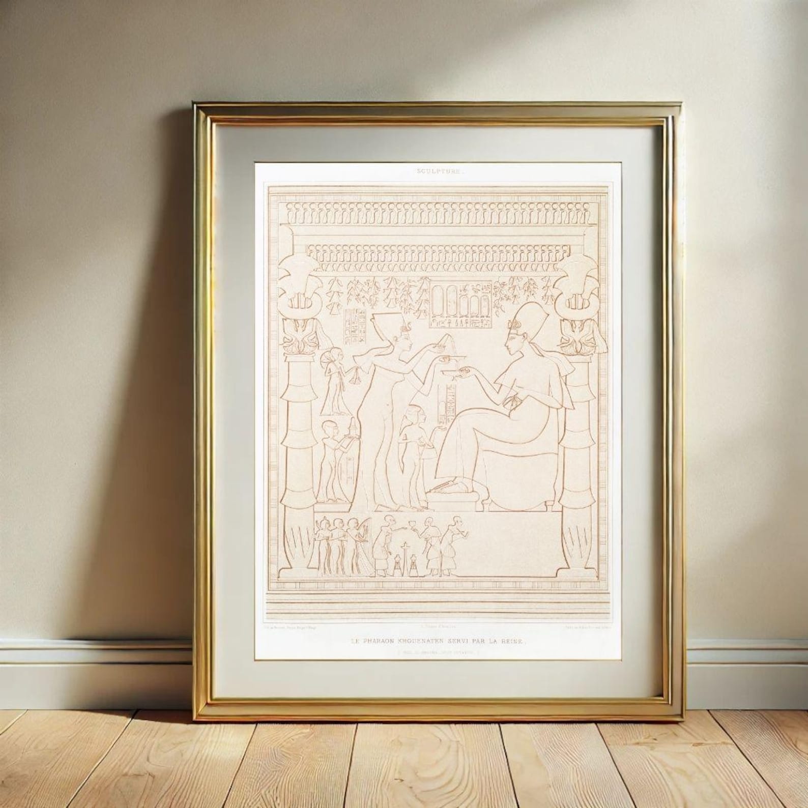 Ancient Egyptian Wall Art, Pharaoh Relief Print, Egypt History Poster ...