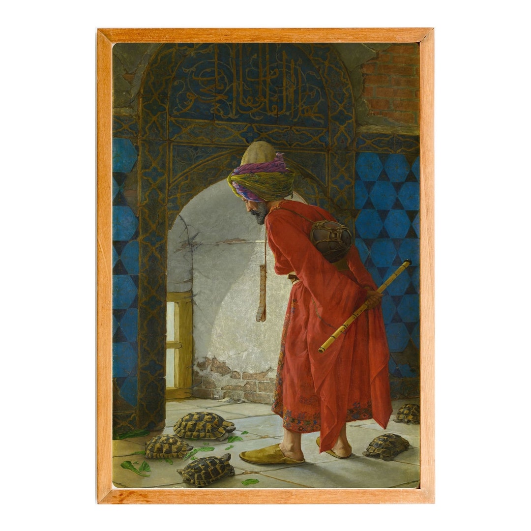 The Tortoise Trainer by Osman Hamdi Bey, Kaplumbağa Terbiyecisi ...