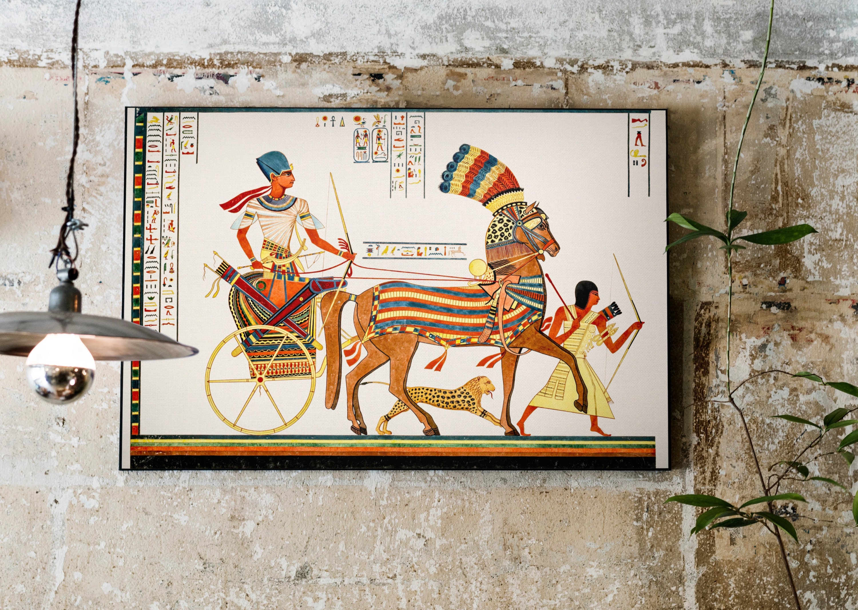 Ancient Egyptian Wall Art Set of 8, Vintage Egypt Prints, Hieroglyphic ...