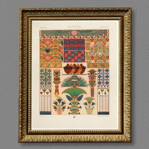 Ancient Egyptian Wall Art Set of 5, Ancient Egypt Prints, Hieroglyphic ...