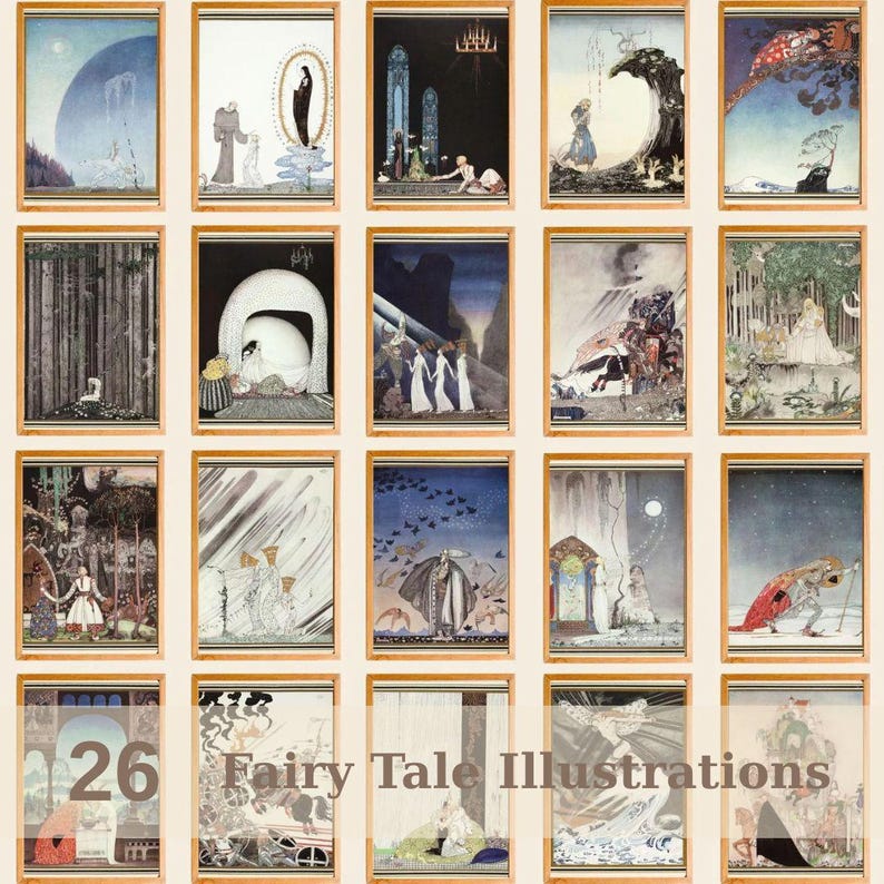 Kay Nielsen Art Prints, Fairy Tale Illustrations, Vintage Book Art, Art ...