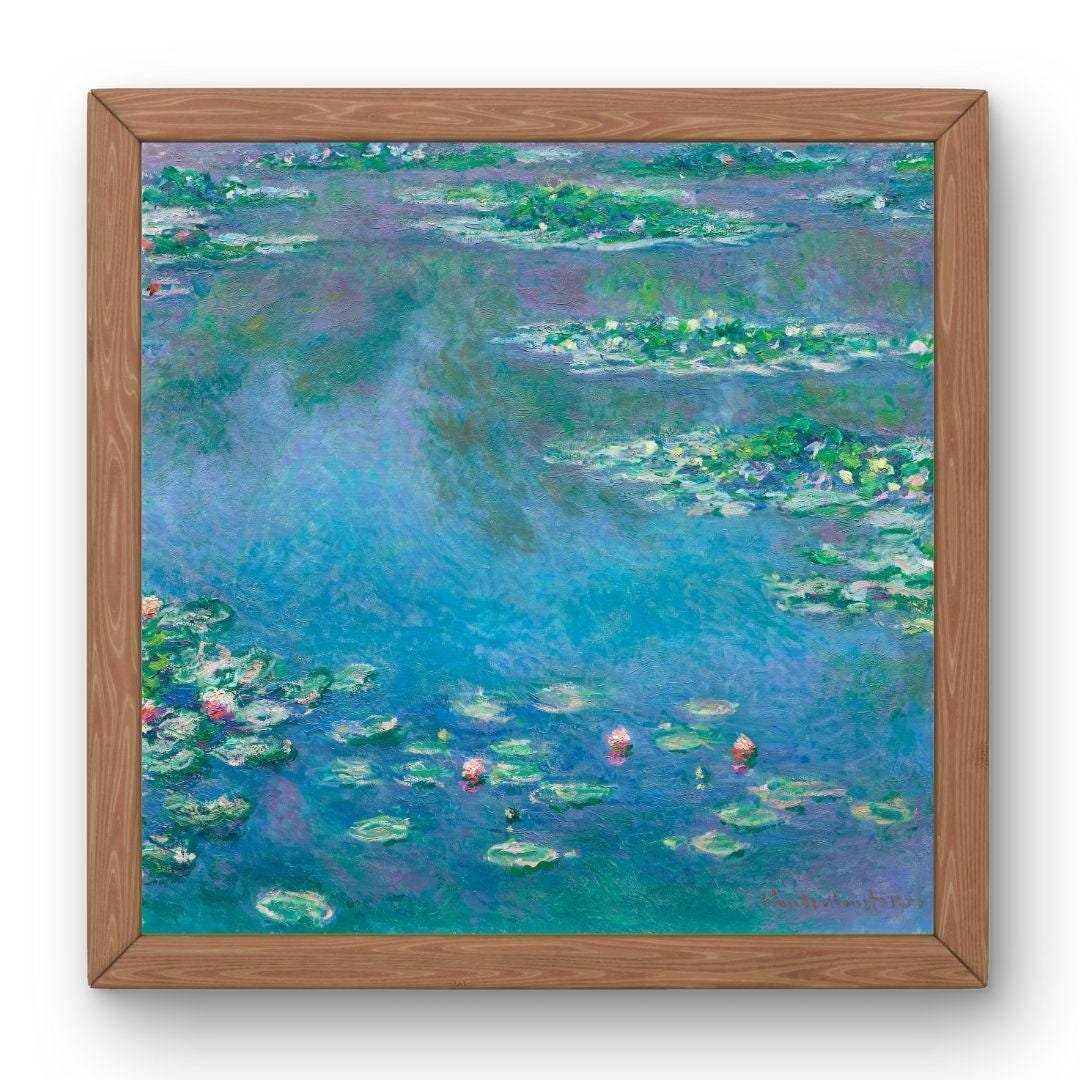 Claude Monet Square Wall Art Print Set of 9, Impressionist Wall Print ...
