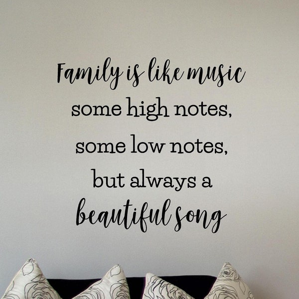 Family is Like Music - Etsy