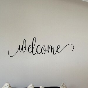 Welcome Vinyl Wall Decal Home Decor Wall Decal Door Decal - Etsy