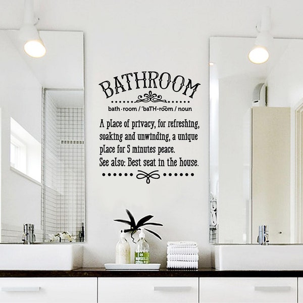 Bathroom Wall Decals - Etsy