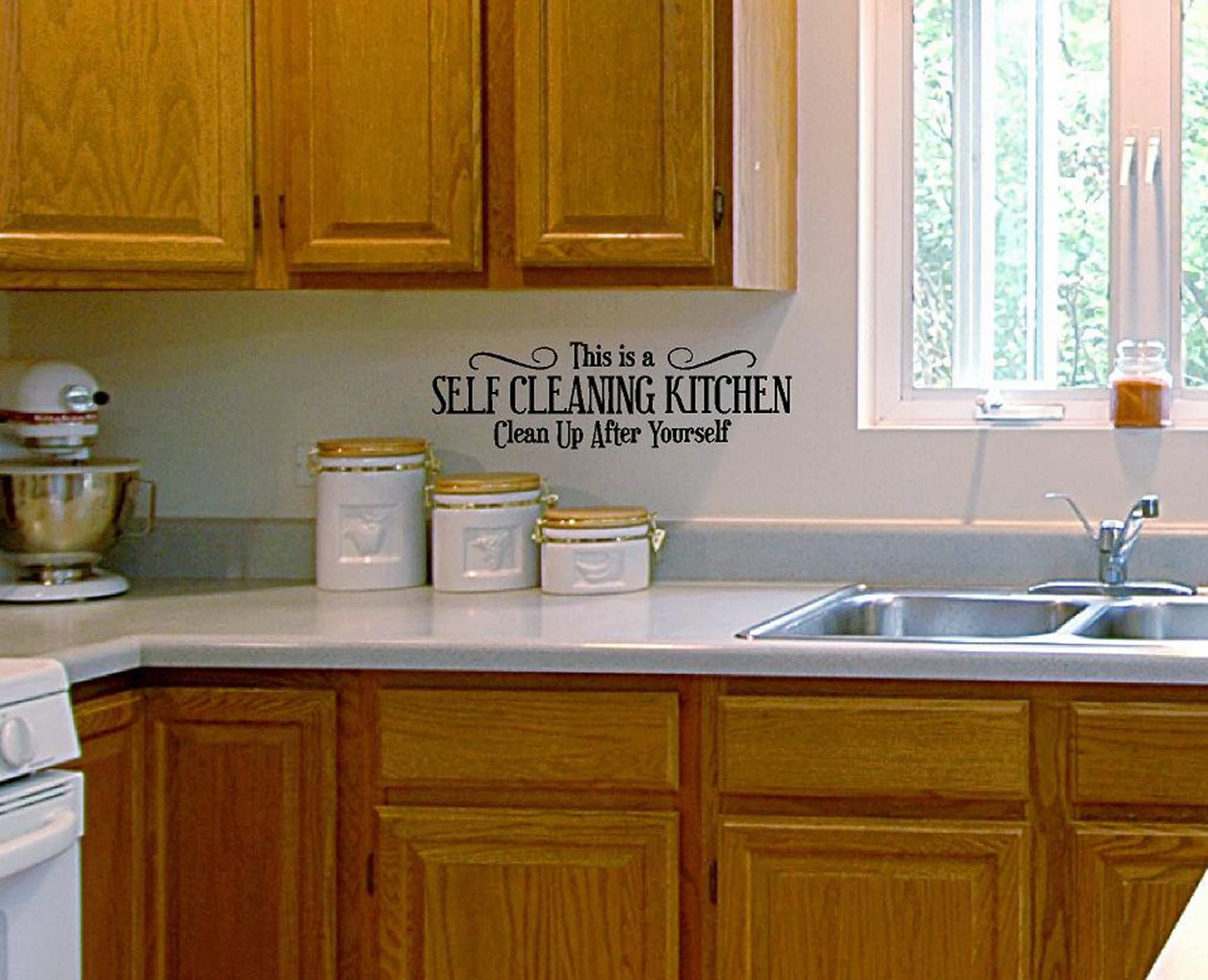 This is a Self Cleaning Kitchen Clean up After Yourself Vinyl | Etsy