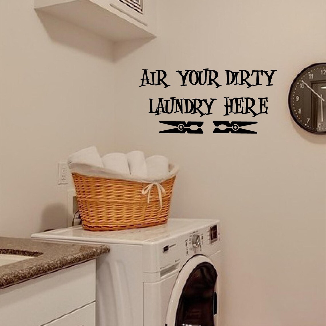 Air Your Dirty Laundry Here Vinyl Wall Decal Laundry Decal - Etsy