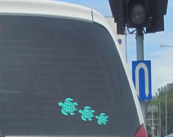 Turtle Car Decal | Etsy