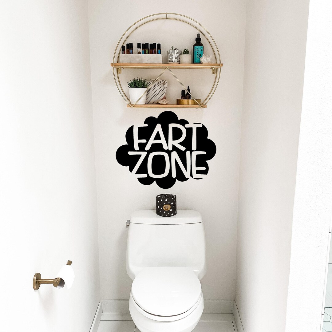 Fart Zone Vinyl Wall Decal: Funny Bathroom Sign - Etsy