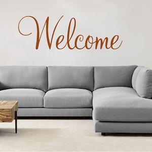 Welcome Vinyl Wall Decal. Welcome Decal, Home Decor, Home Decal, Sign ...