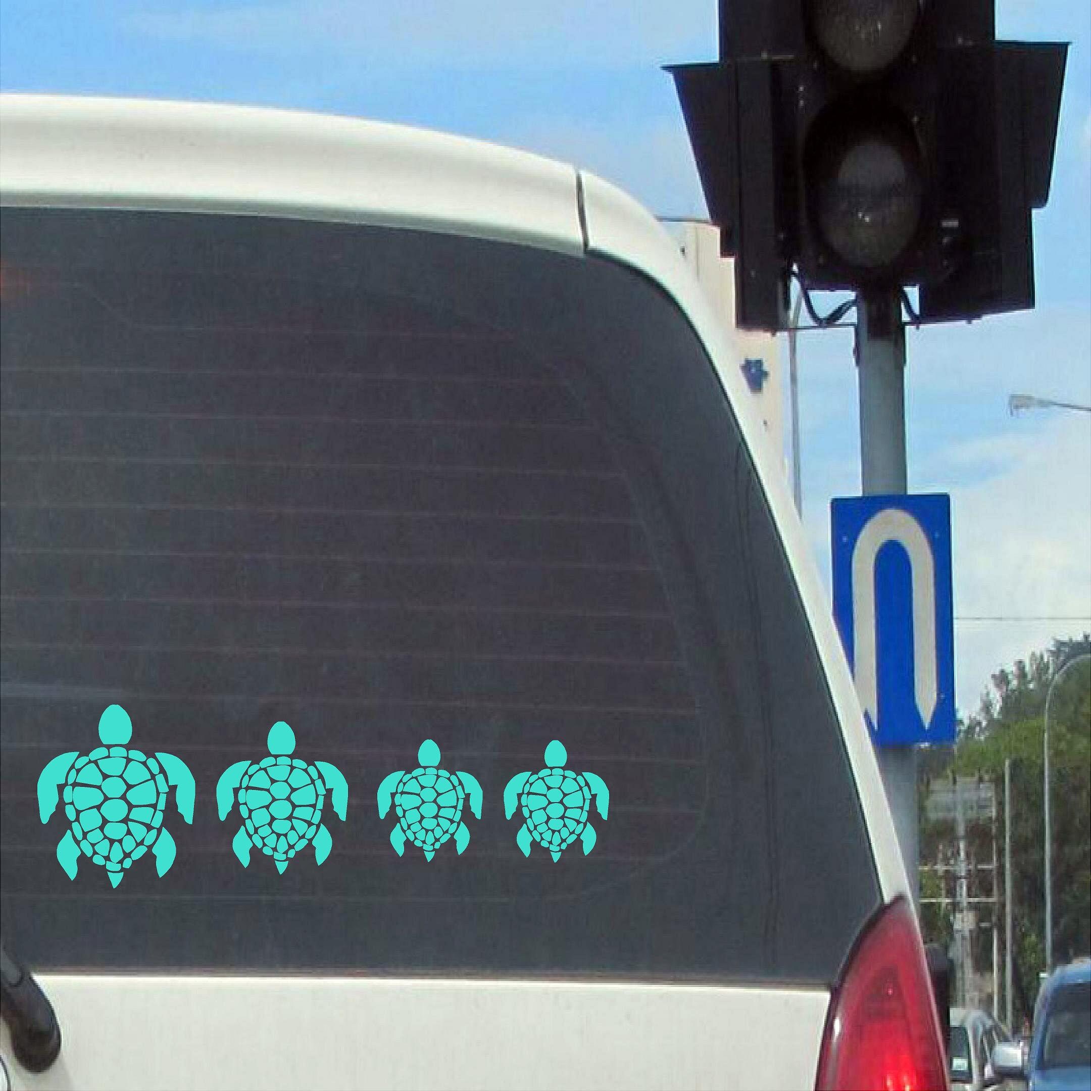 Turtle Family Vinyl Car Decal Turtles Car Decal - Etsy