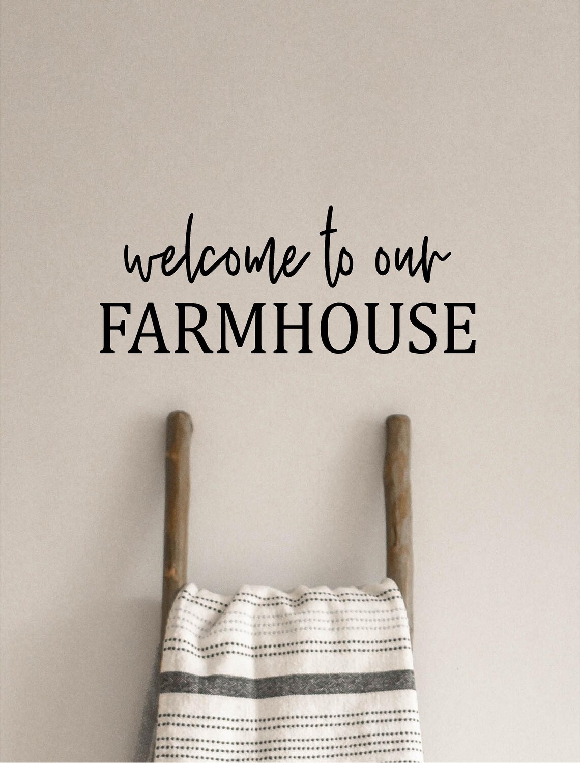 Welcome to Our Farmhouse Vinyl Wall Decal Home Decor | Etsy