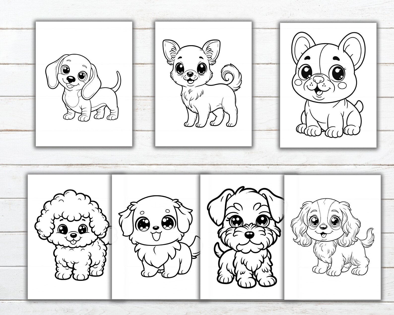 Kawaii Coloring Pages for Kids Puppy Coloring Pages for Dog Lovers Dog ...