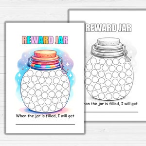 Reward Jar Chart for Kids Reward Chart for Kids Reward Jar for Kids ...