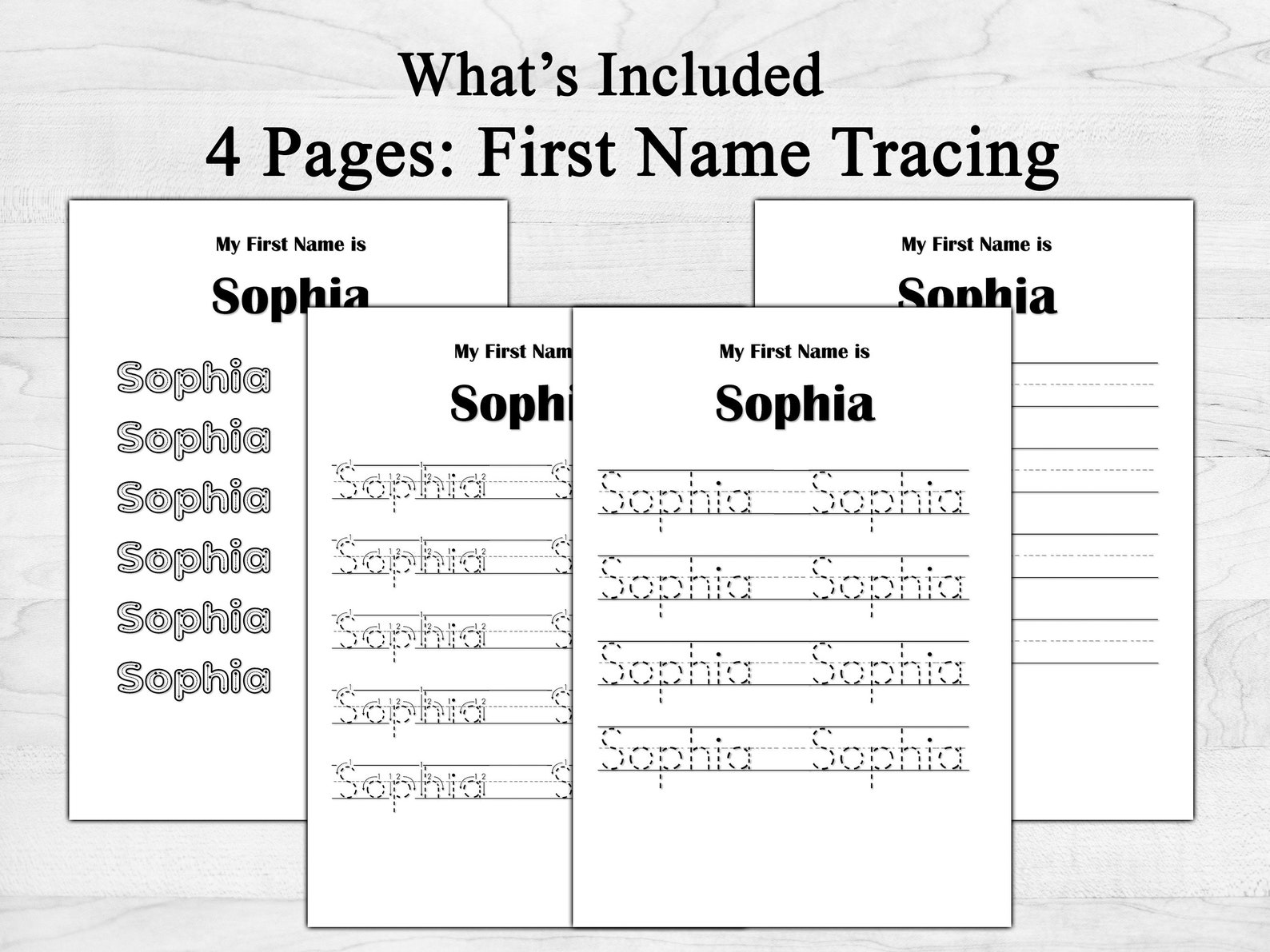 Custom Name Tracing, Personalized Tracing, Handwriting Practice, Name ...