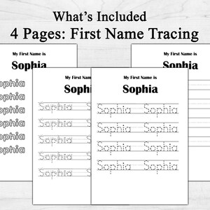 Custom Name Tracing, Personalized Tracing, Handwriting Practice, Name ...