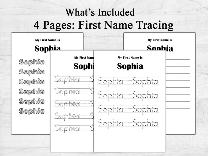 Custom Name Tracing, Personalized Tracing, Handwriting Practice, Name ...