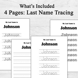 Custom Name Tracing, Personalized Tracing, Handwriting Practice, Name ...