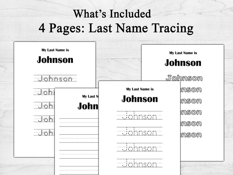 Custom Name Tracing, Personalized Tracing, Handwriting Practice, Name ...
